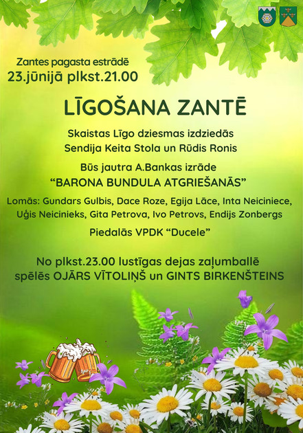 Līgošana Zantē! 23.06.2025 21:00 - 24.06.2025 - 02:00